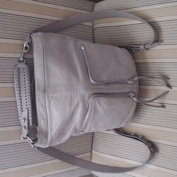 All Saints | Bags | Allsaints Fetch Convertible Gray Leather Backpack ...
